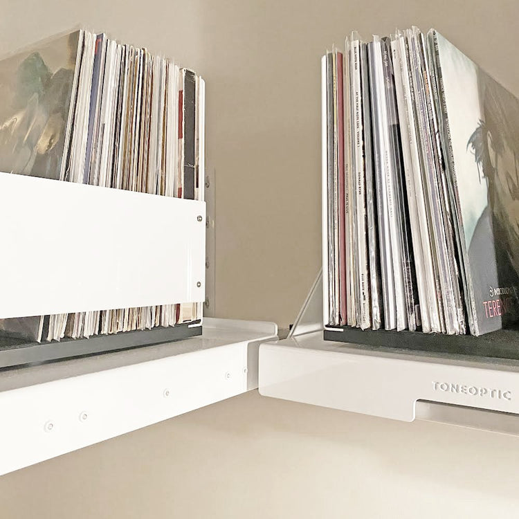 The Toneoptic rpm rotating vinyl record storage furniture display